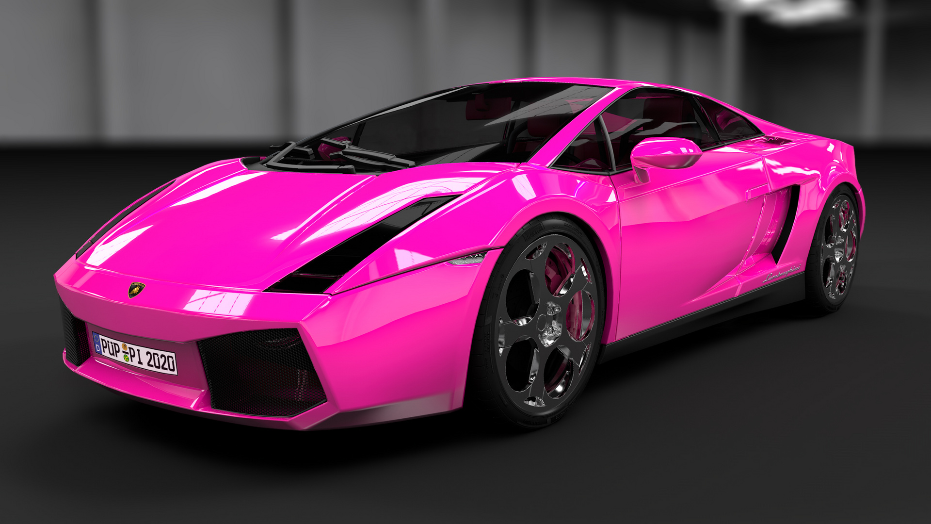 Pink Lamborghini Foto & Bild | fotomontage, composing , pink Bilder auf ...