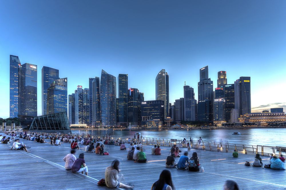 Plätze der Welt - Singapur Marina Bay Foto & Bild | asia, singapore, southeast asia Bilder auf ...
