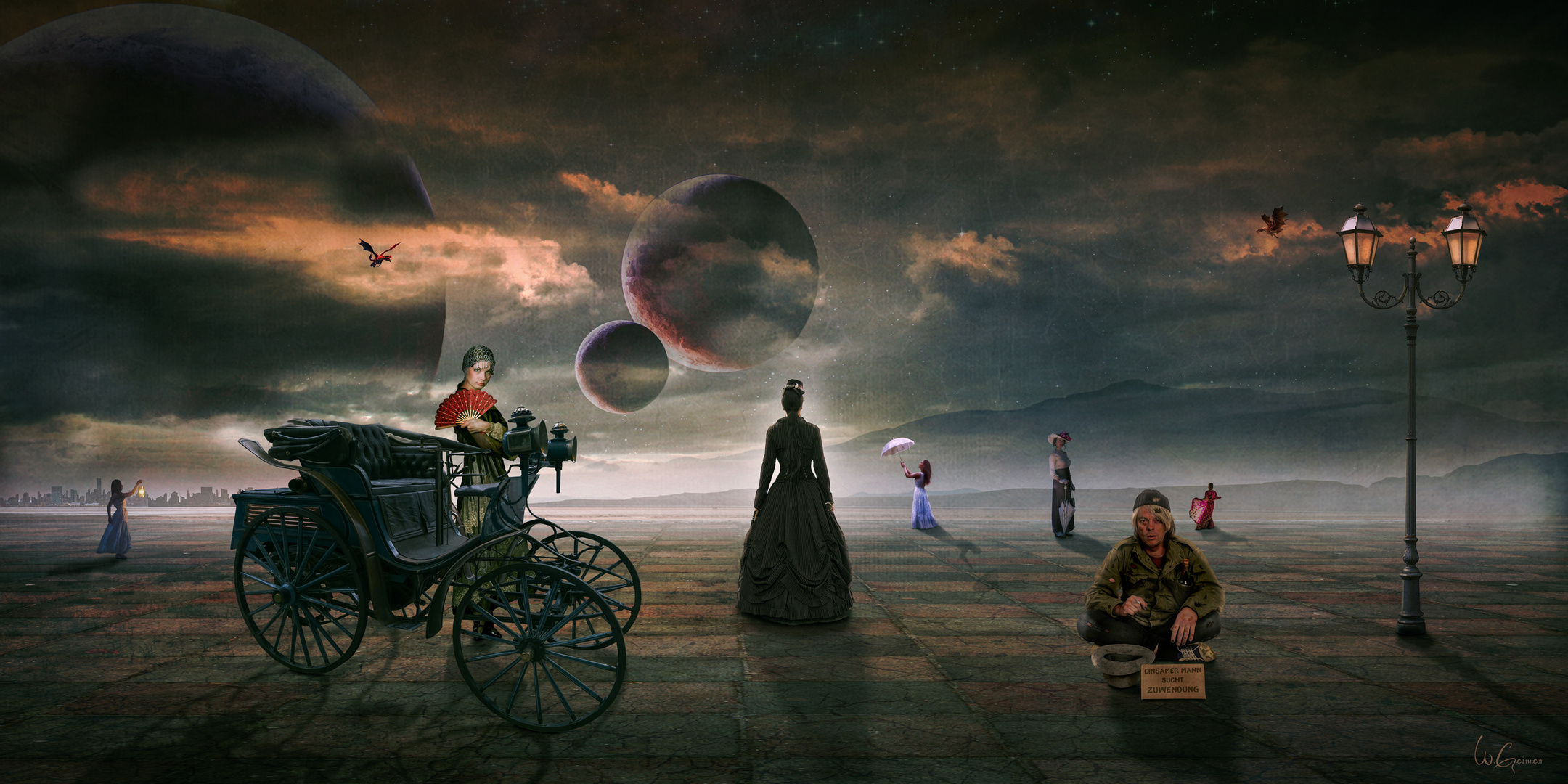 Planet der Frauen und ein Quoten-Mann Foto & Bild | fotomontage, composing , composings Bilder ...