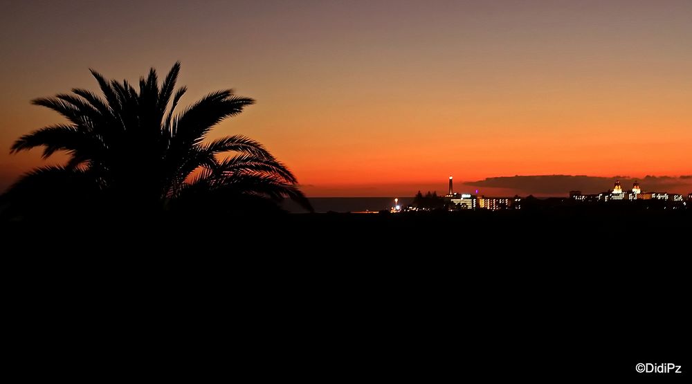 Playa del Ingles: Kurz nach Sonnenuntergang ... Foto & Bild | europe ...