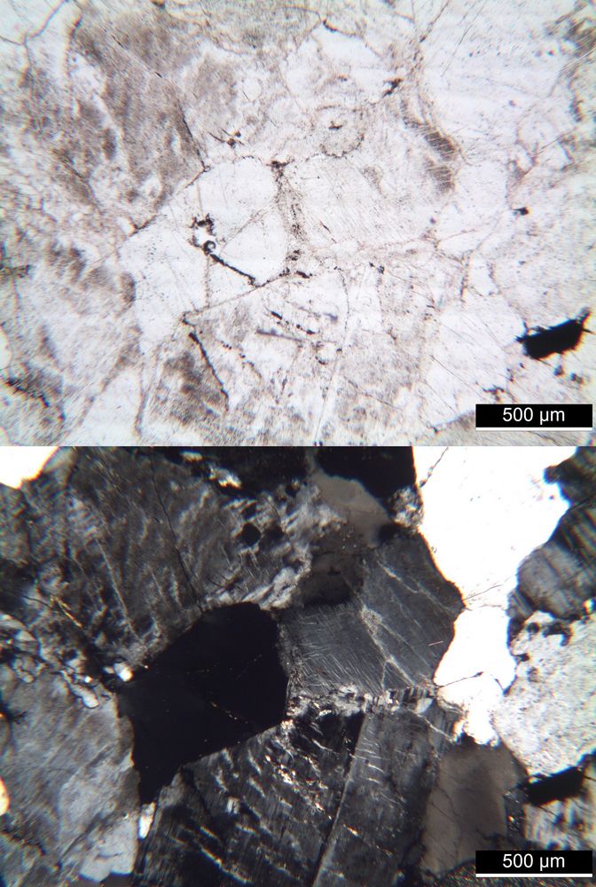 Polarisationsmikroskopie: Aplit aus dem Odenwald Foto & Bild ...