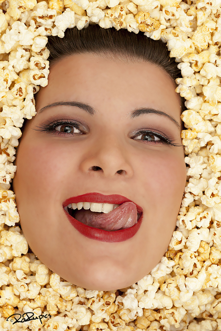 Popcorn Portrait Foto & Bild | erwachsene, menschen Bilder auf ...