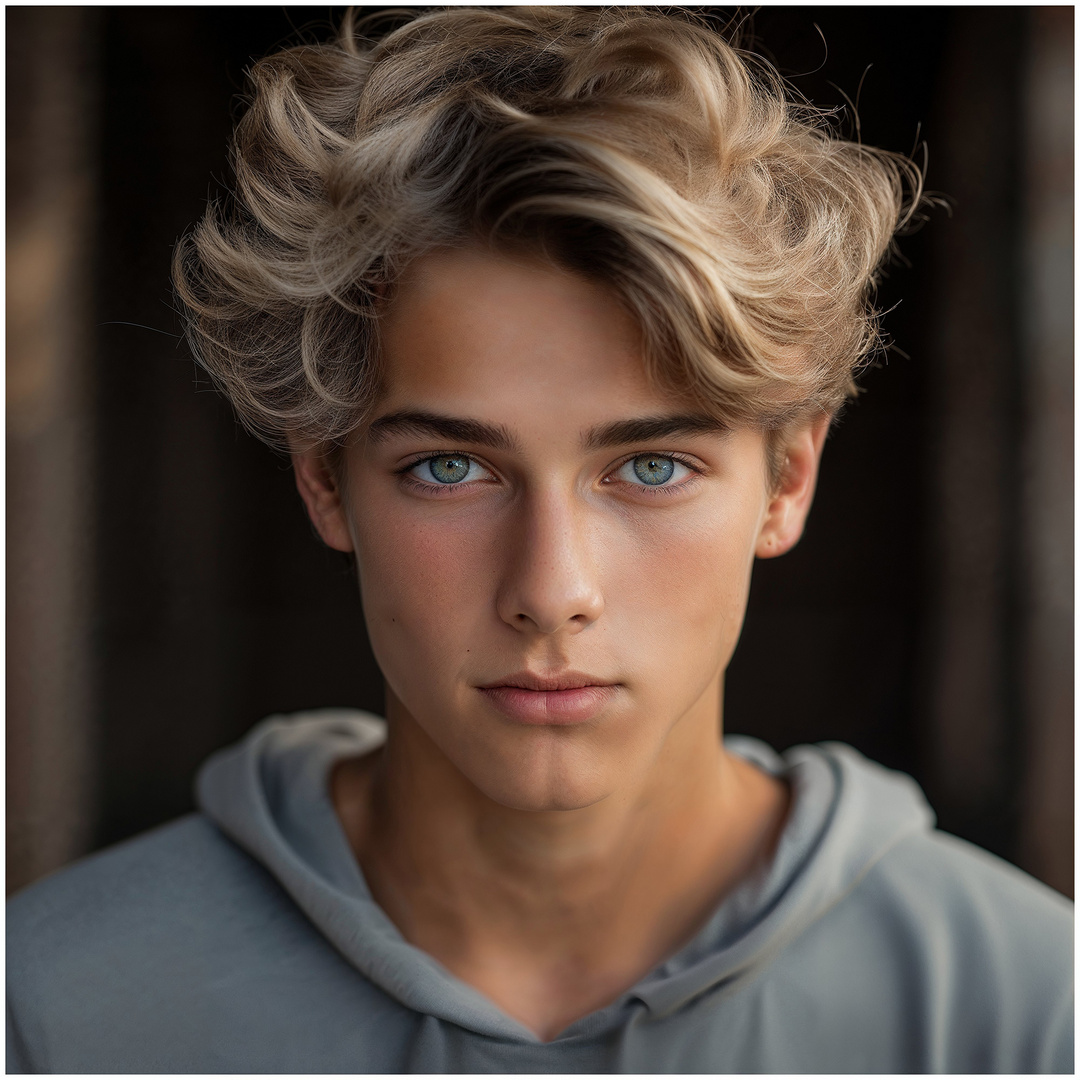 Portrait eines jungen Manns Foto & Bild | ki-generierte bilder, ki - menschen, ki - portraits ...