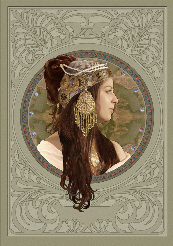 portrait jugendstil 1 Foto & Bild | fotomontage, composing , hommage Bilder auf fotocommunity