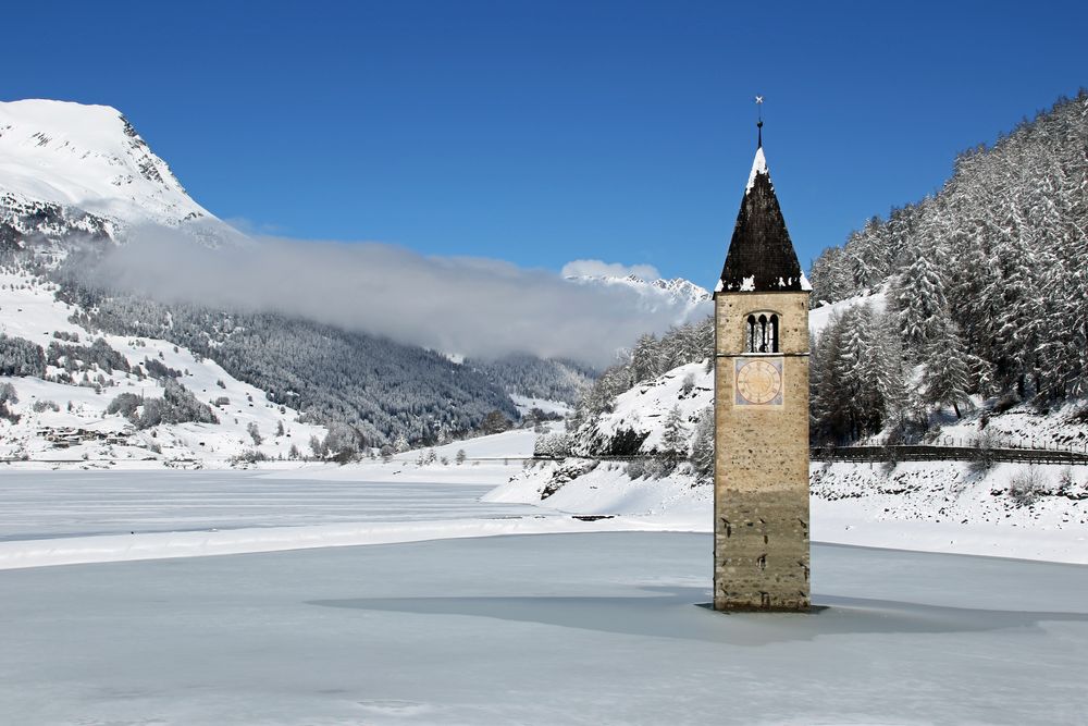 Postkartenidylle Reschensee Foto & Bild | italy, world, architektur ...
