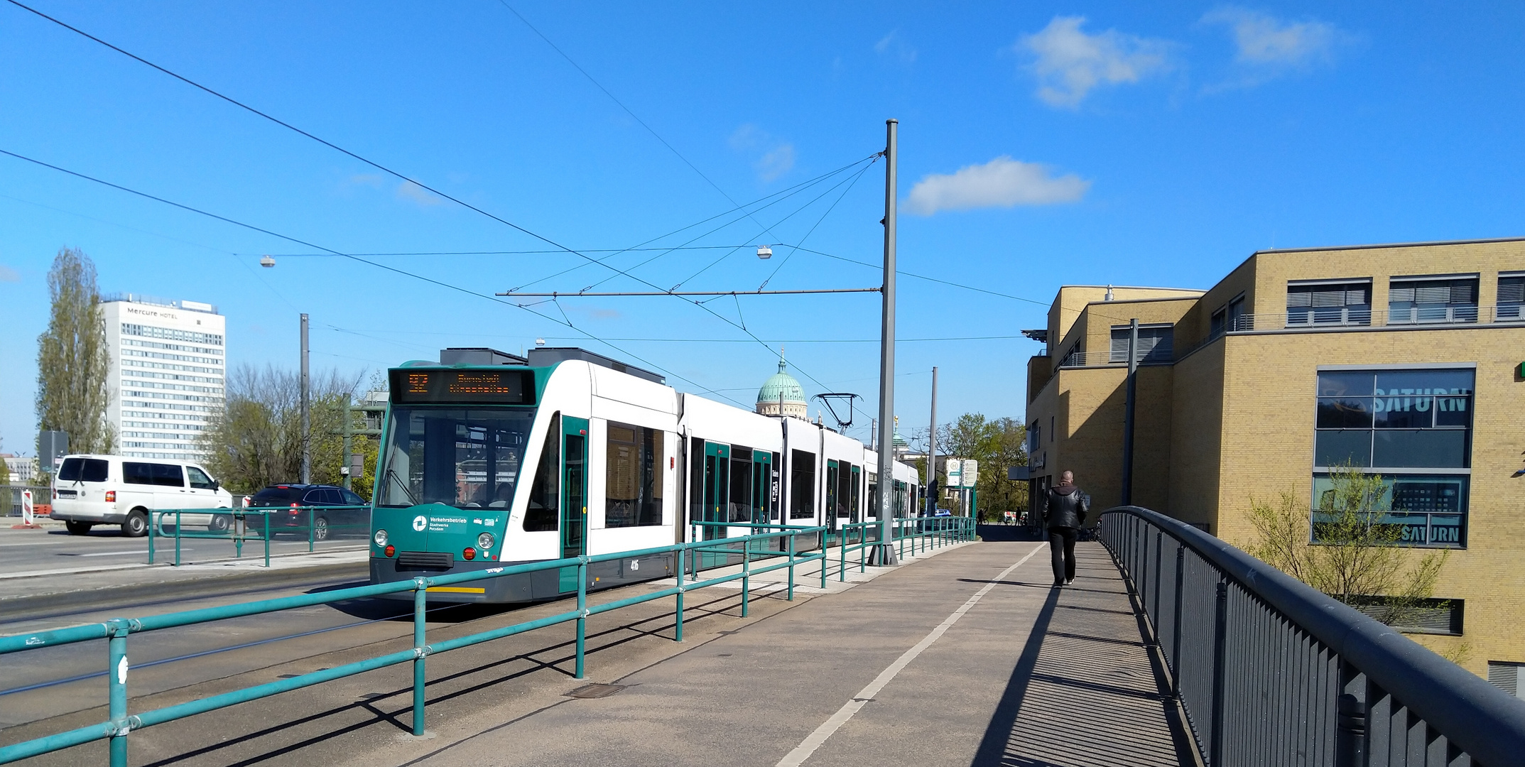 Potsdam Tramhaltestelle Lange Brücke Foto & Bild | world, deutschland ...