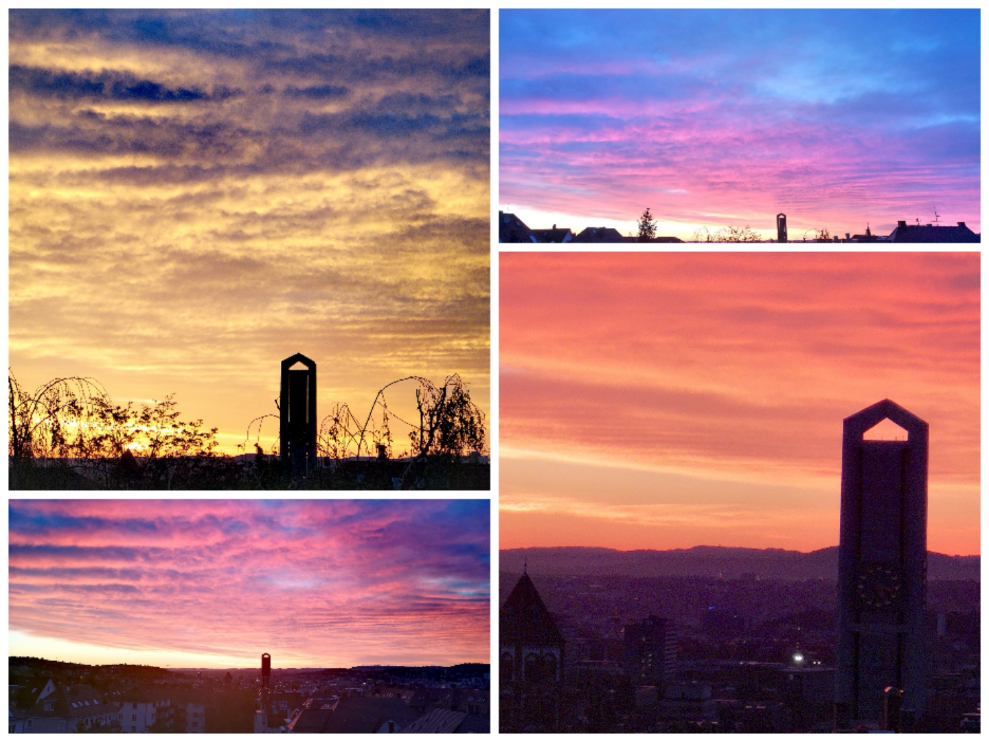 PP Collage Himmel sunrise p-21-14-_4er Foto & Bild | himmel, sunrise ...