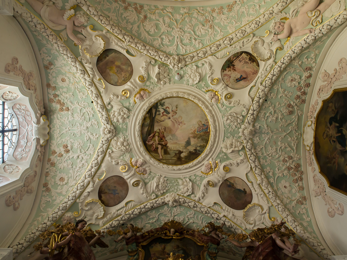 Prachtvolle Stuckdecke Foto & Bild | architektur, sakralbauten, innenansichten kirchen Bilder ...