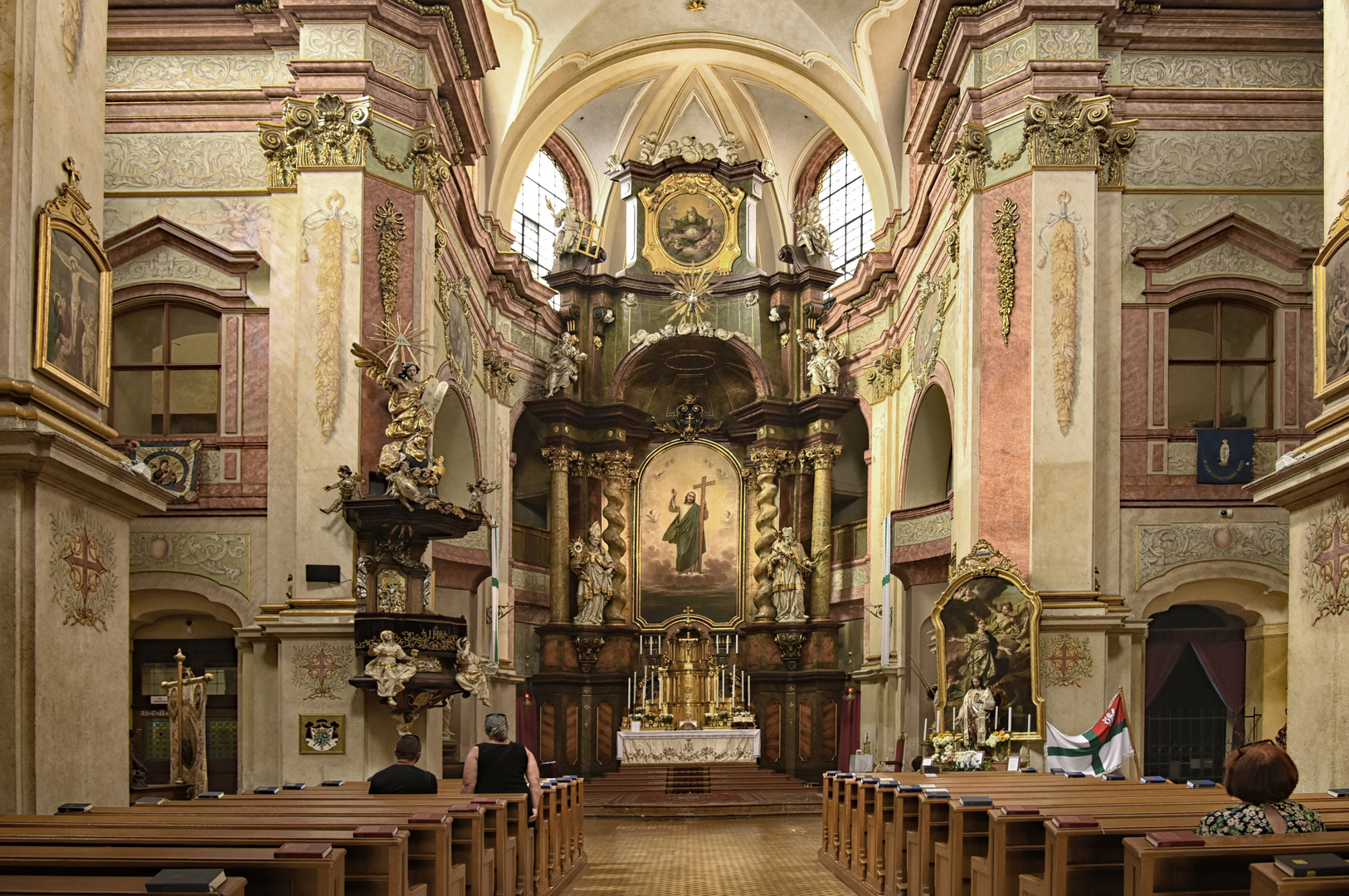 Prag - The Church Of St. Cajetan Foto & Bild | indoor, historisches ...