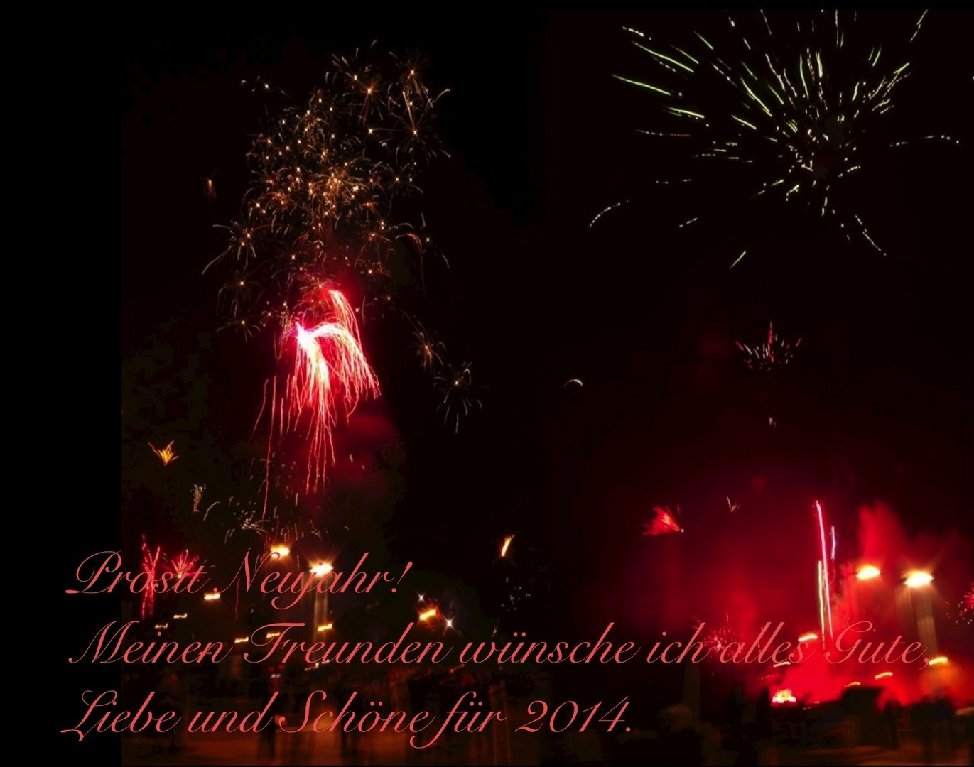 Prosit Neujahr 2014! Foto & Bild | jahreszeiten, winter, feuerwerk ...