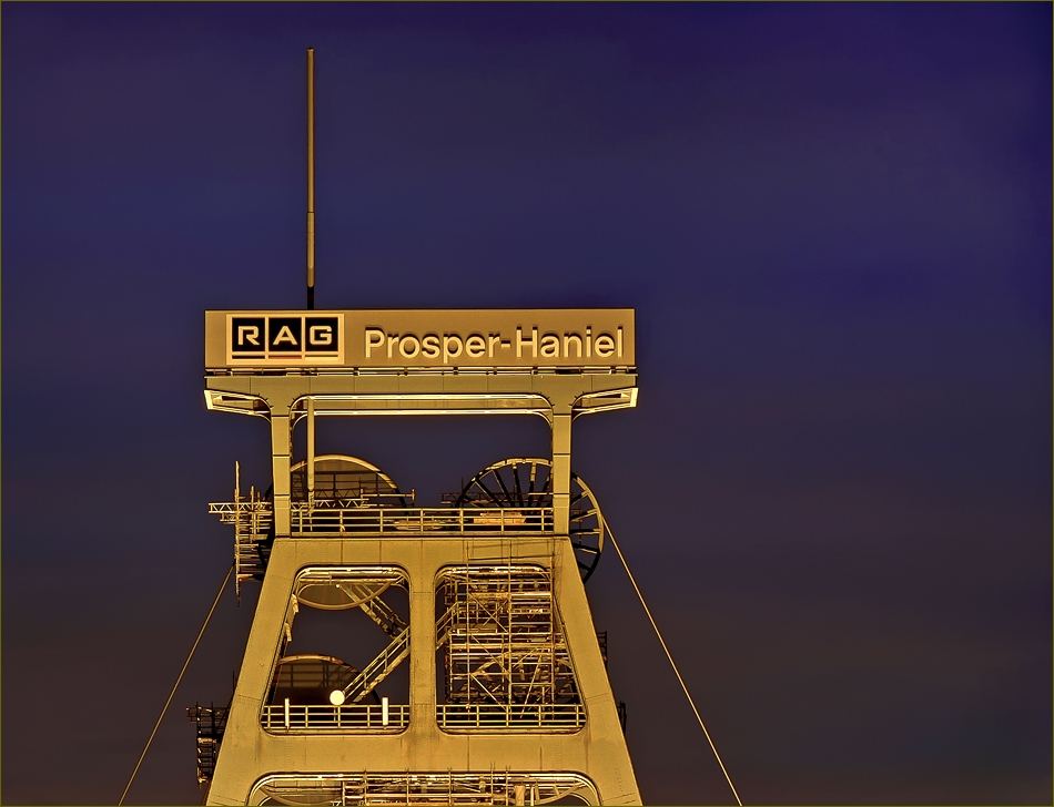 Prosper Haniel Foto & Bild | industrie und technik, industrie nachts ...