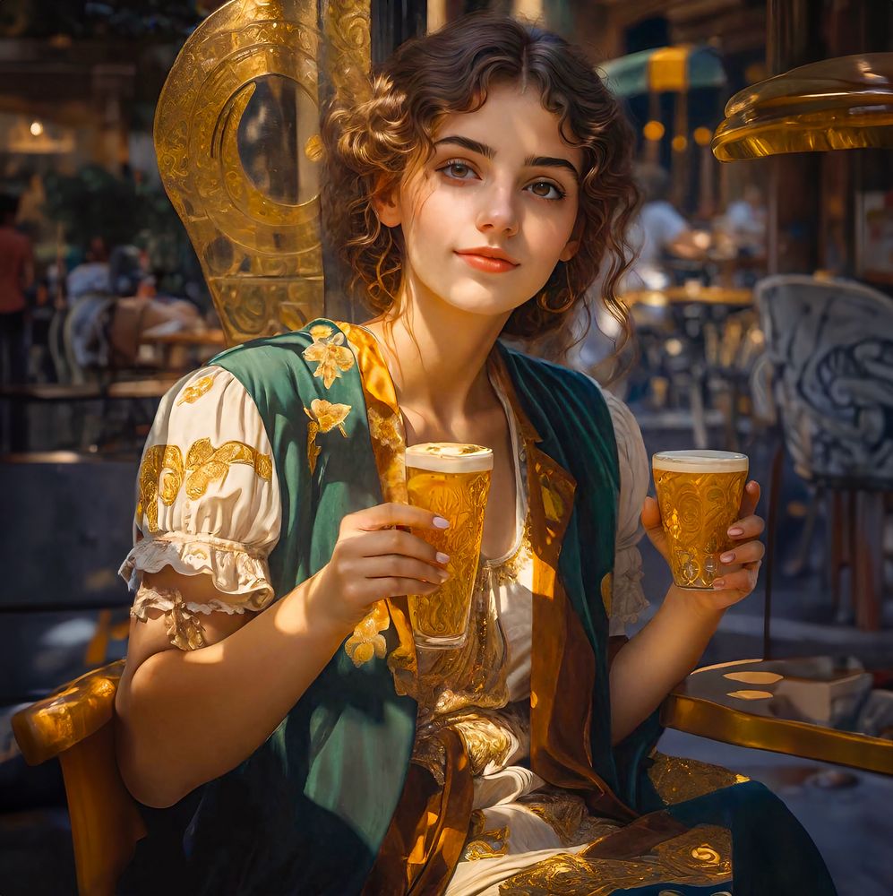 Prost ! Foto & Bild | portrait, frau, digiart Bilder auf fotocommunity