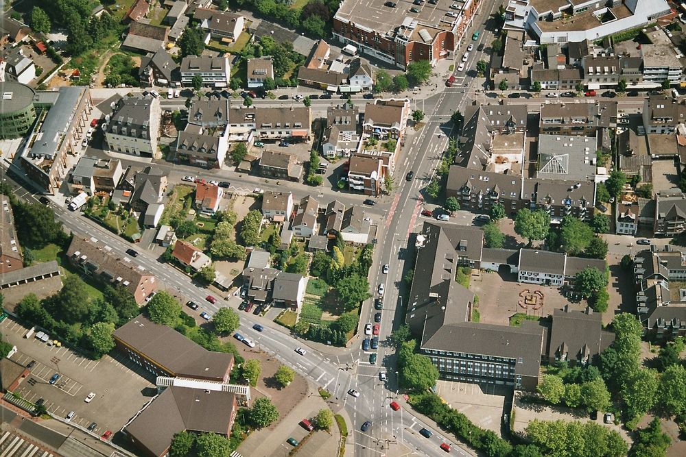 Pulheim Innenstadt aus der Luft Foto & Bild | natur, landschaft Bilder ...