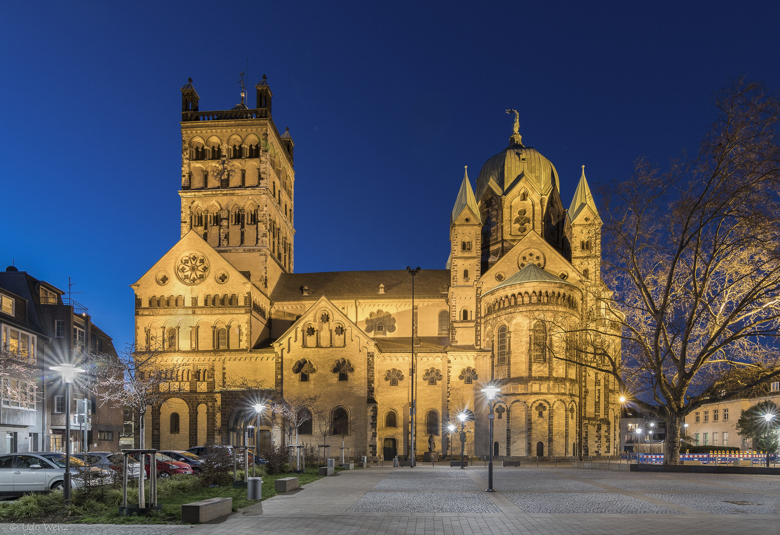 Quirinus-Münster Foto & Bild | kapelle, kirche, nacht Bilder auf ...