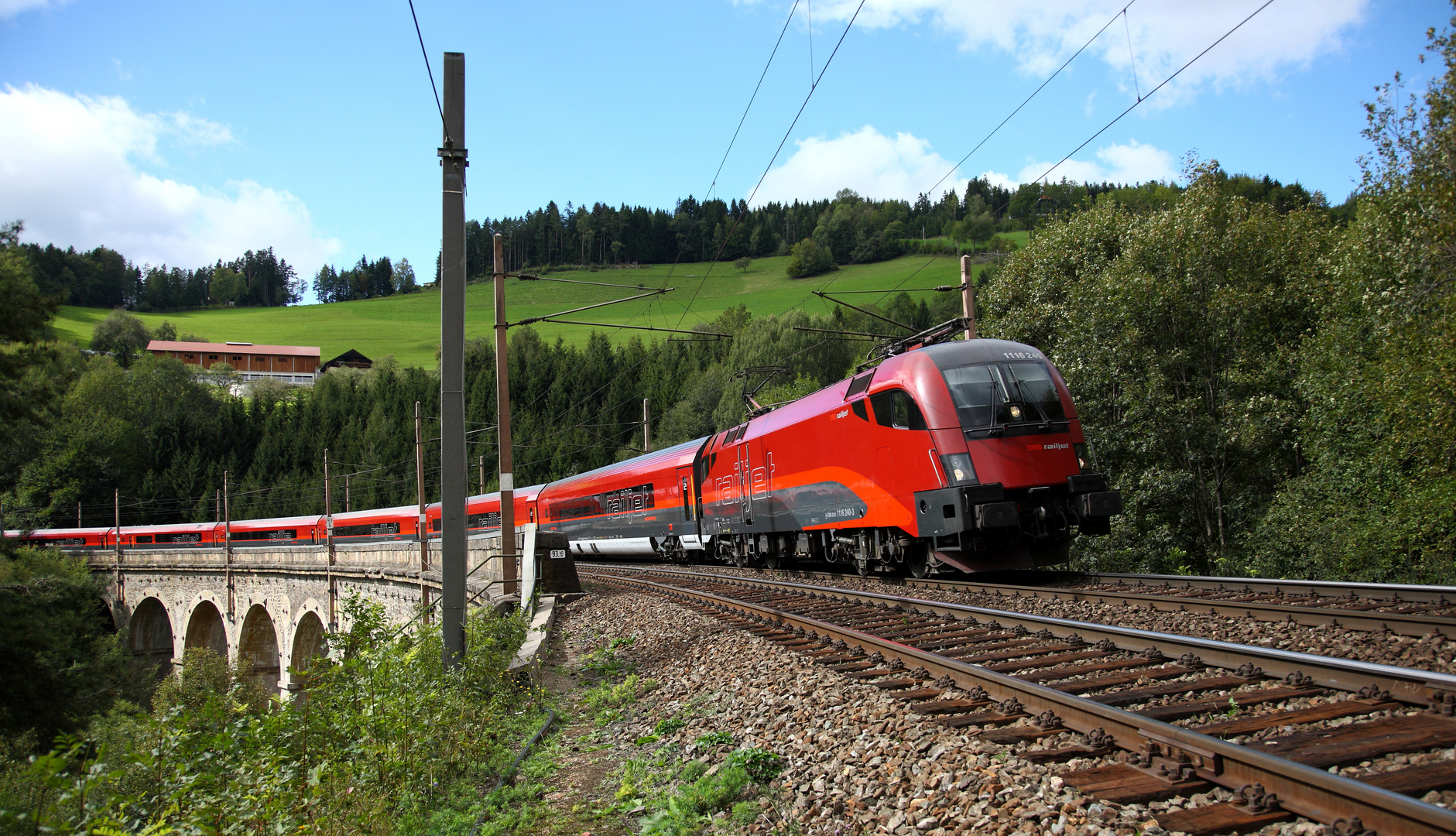 'railjet am Semmering' Foto & Bild | züge, personenzüge, eisenbahn ...