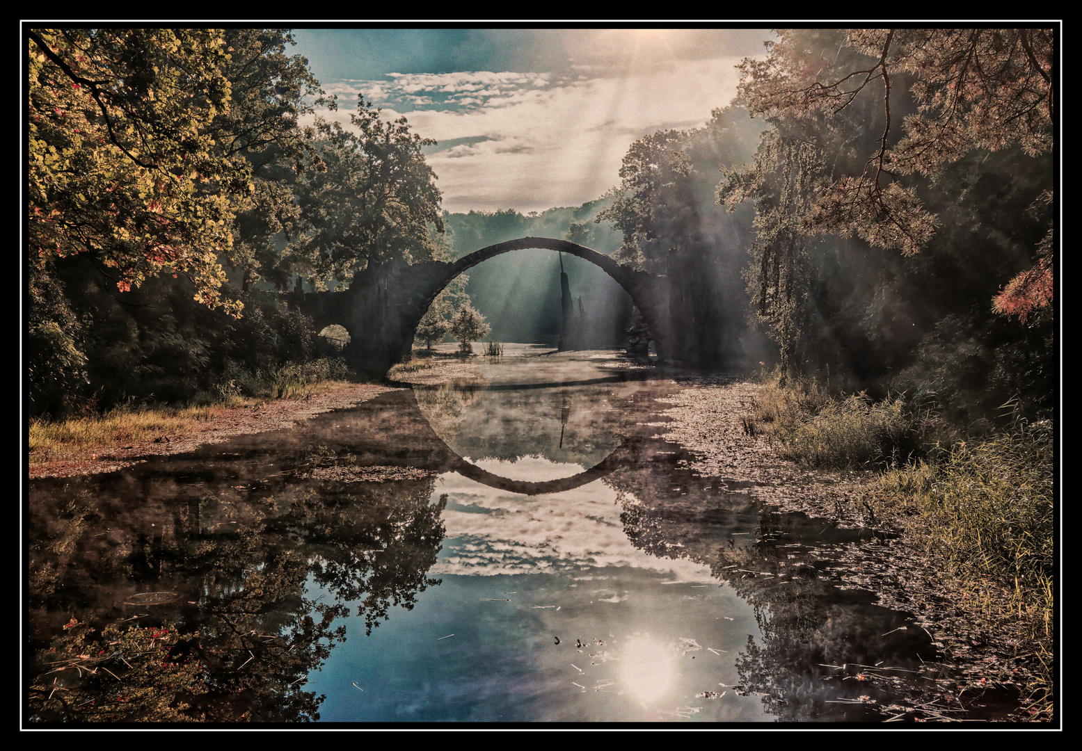 Rakotzbrücke Sonnenaufgang Foto & Bild | deutschland, europe, sachsen Bilder auf fotocommunity