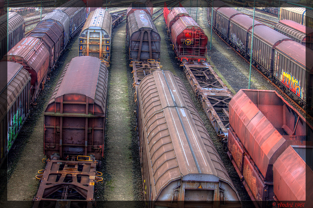 ...Rangierbahnhof in Maschen... Foto & Bild | gleise, eisenbahn ...