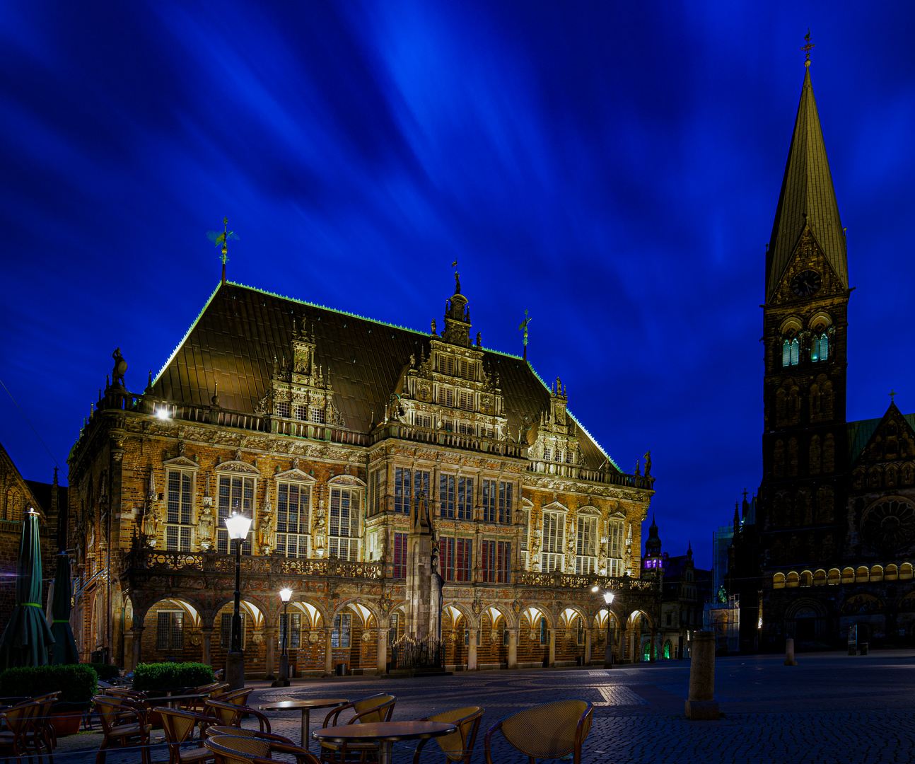 Rathaus Bremen Foto & Bild | nacht, langzeitbelichtung, stadt Bilder ...