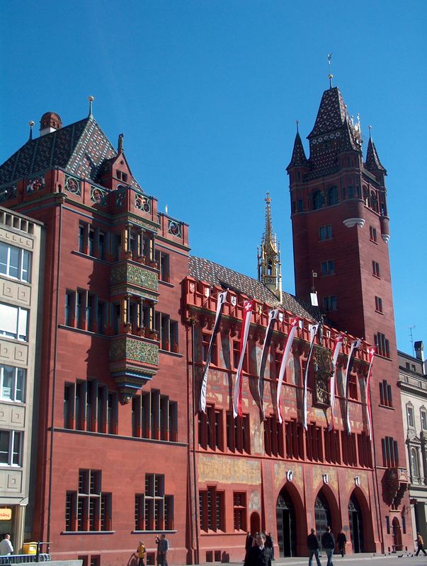 Rathaus in Basel Foto & Bild | architektur, profanbauten, regierungs ...