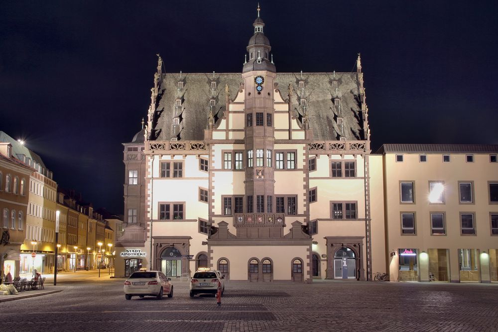 Rathaus Schweinfurt Foto & Bild | architektur, architektur bei nacht ...