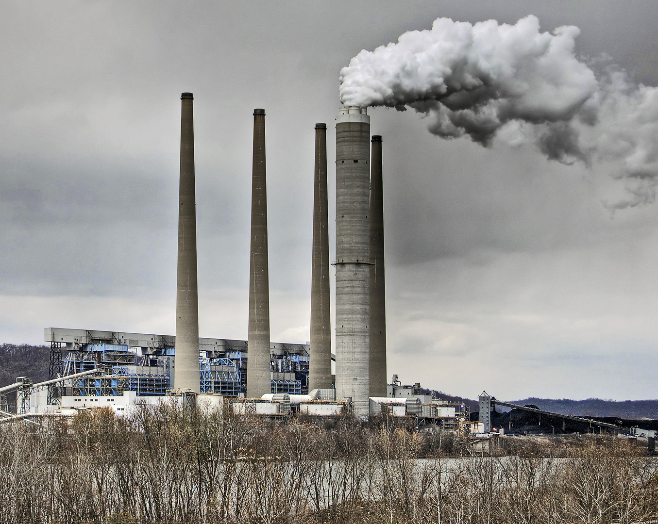 Rauchgasanlagen Stuart Power Plant Foto & Bild | industrie und technik ...