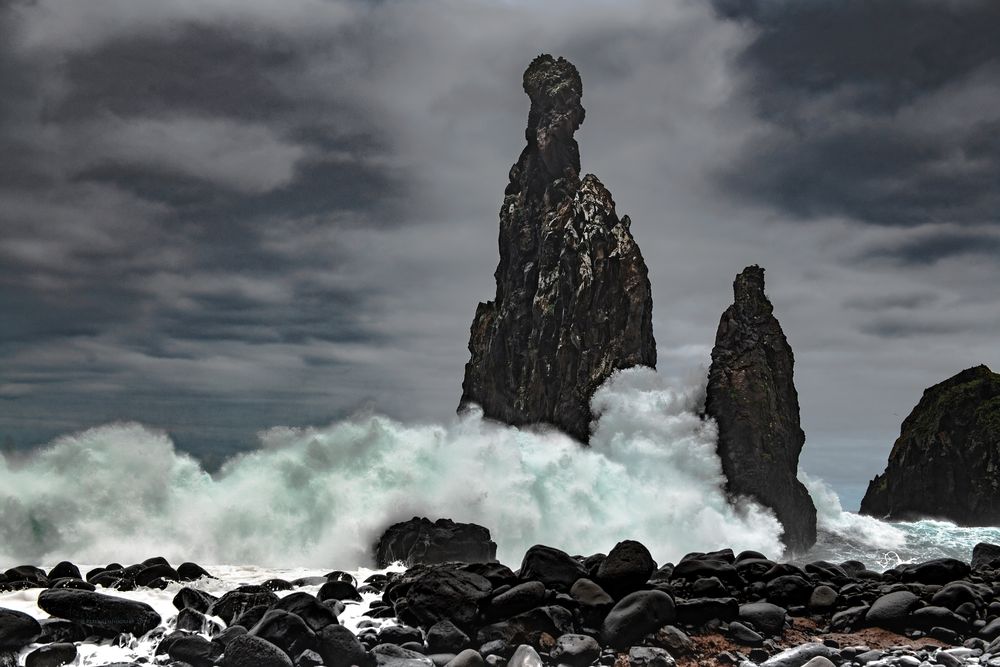 Raue See bei Ribeira de Janela ... Foto & Bild | europe, portugal ...