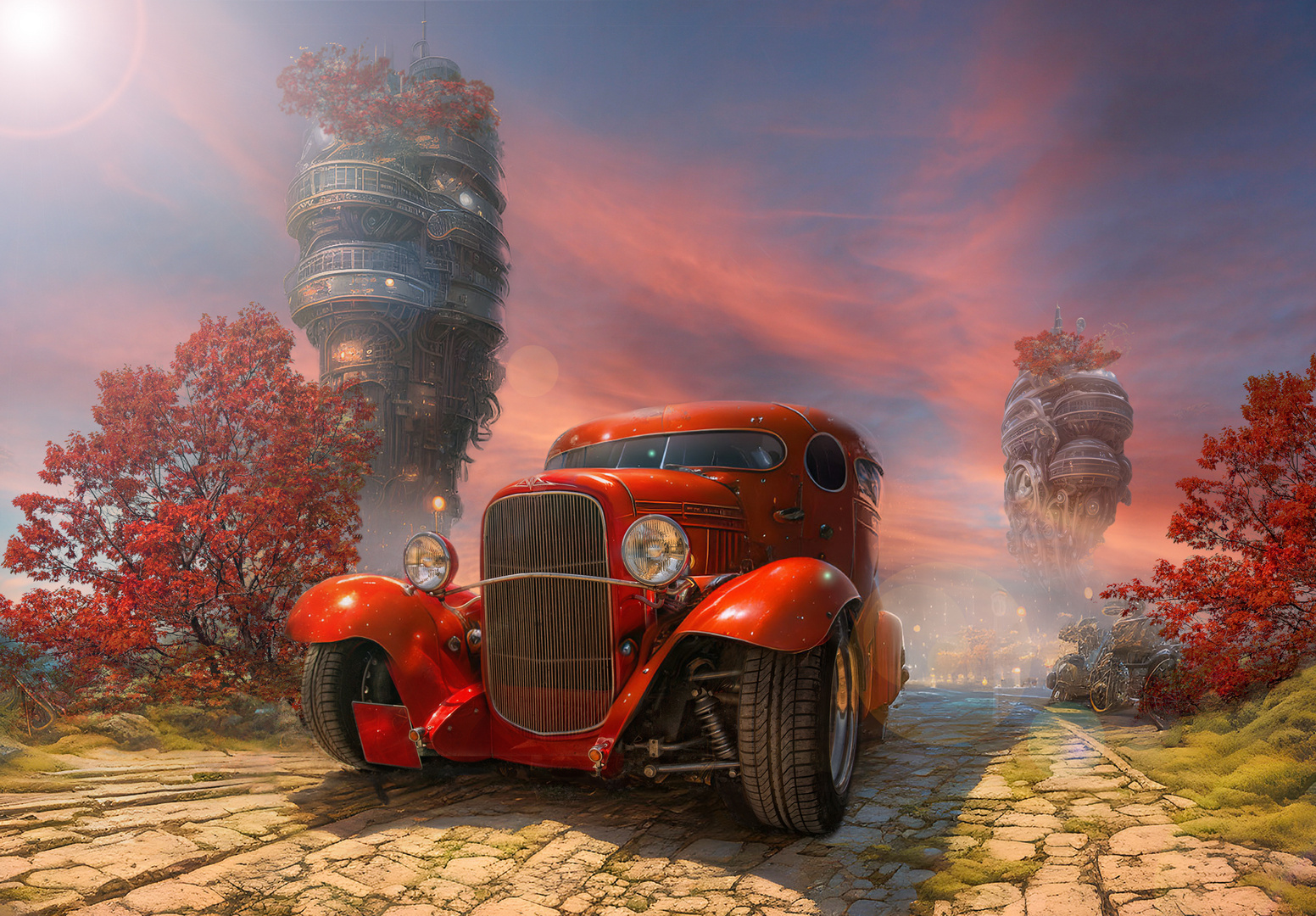 red rod Foto & Bild | composing, digiart, landschaft Bilder auf ...