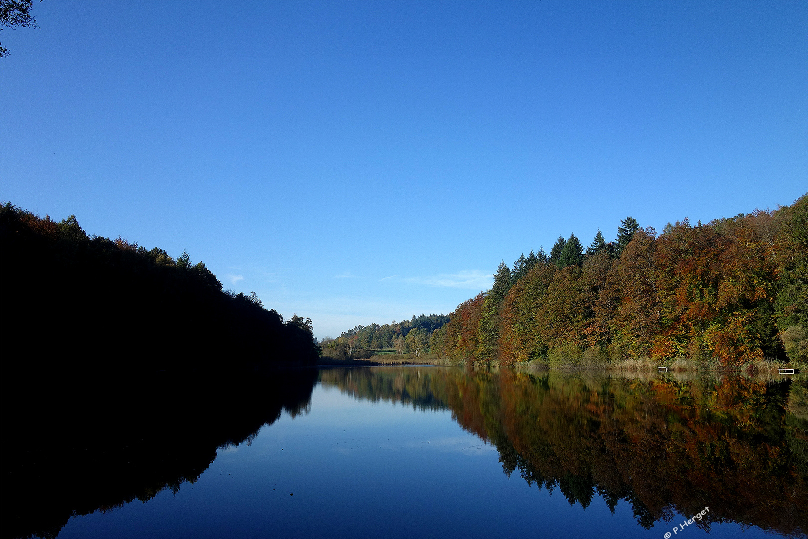 Reflexion Foto & Bild | landschaft, jahreszeiten, herbst Bilder auf ...