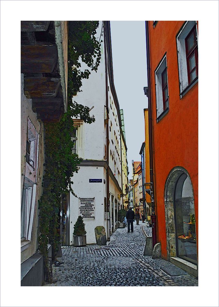 Regensburger Gassen Foto & Bild | architektur, stadtlandschaft, historisches Bilder auf ...