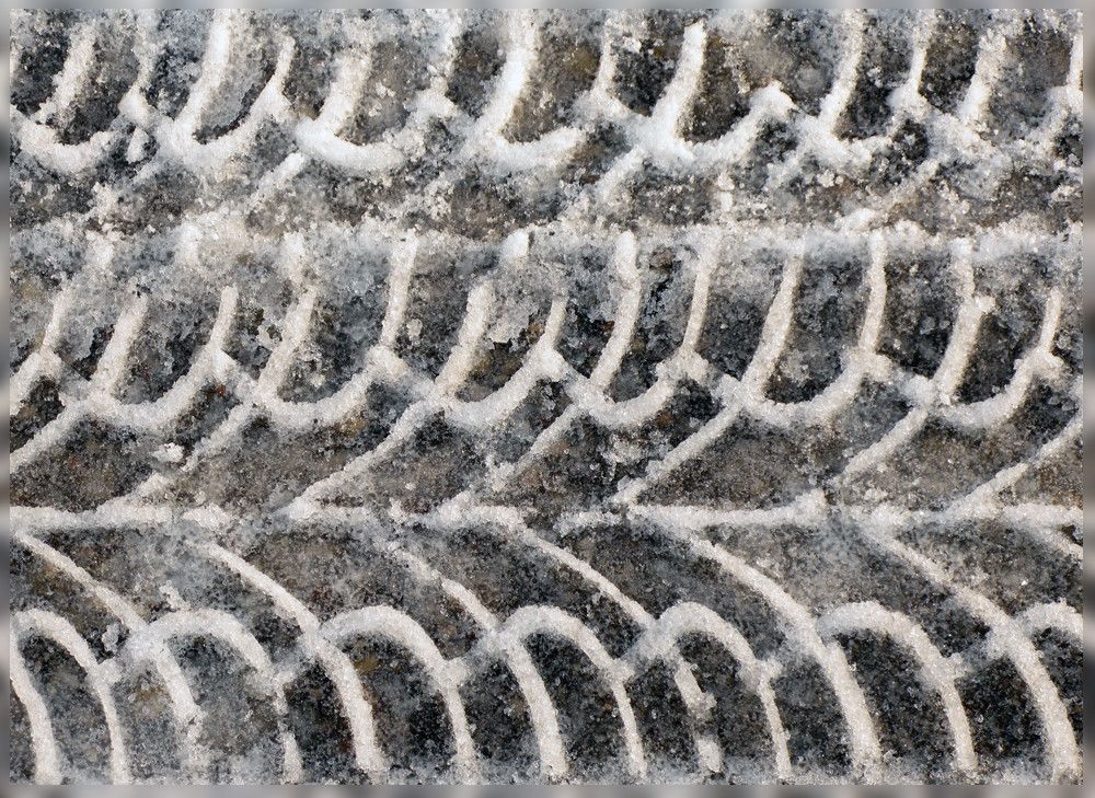 reifenspur Foto & Bild | sonstiges, wasser im detail, eisdetails Bilder ...