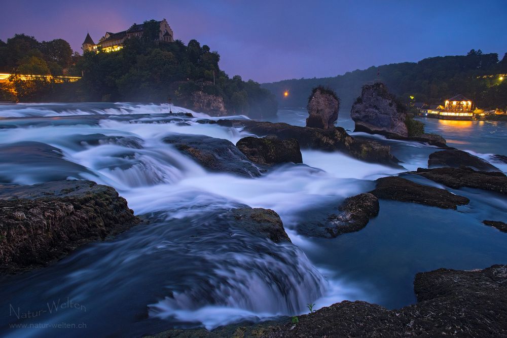 Reinfall am Rheinfall Foto & Bild | abendstimmung, schloss, rhein ...
