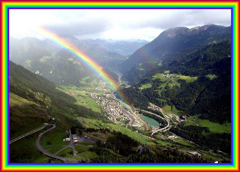 Reload: Regenbogen über Airolo Foto & Bild | landschaft, berge, landschaften Bilder auf ...