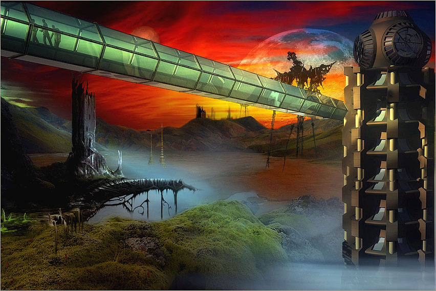 Restwelt............. Foto & Bild | fotomontage, landschaften, mystic & fantasy Bilder auf ...