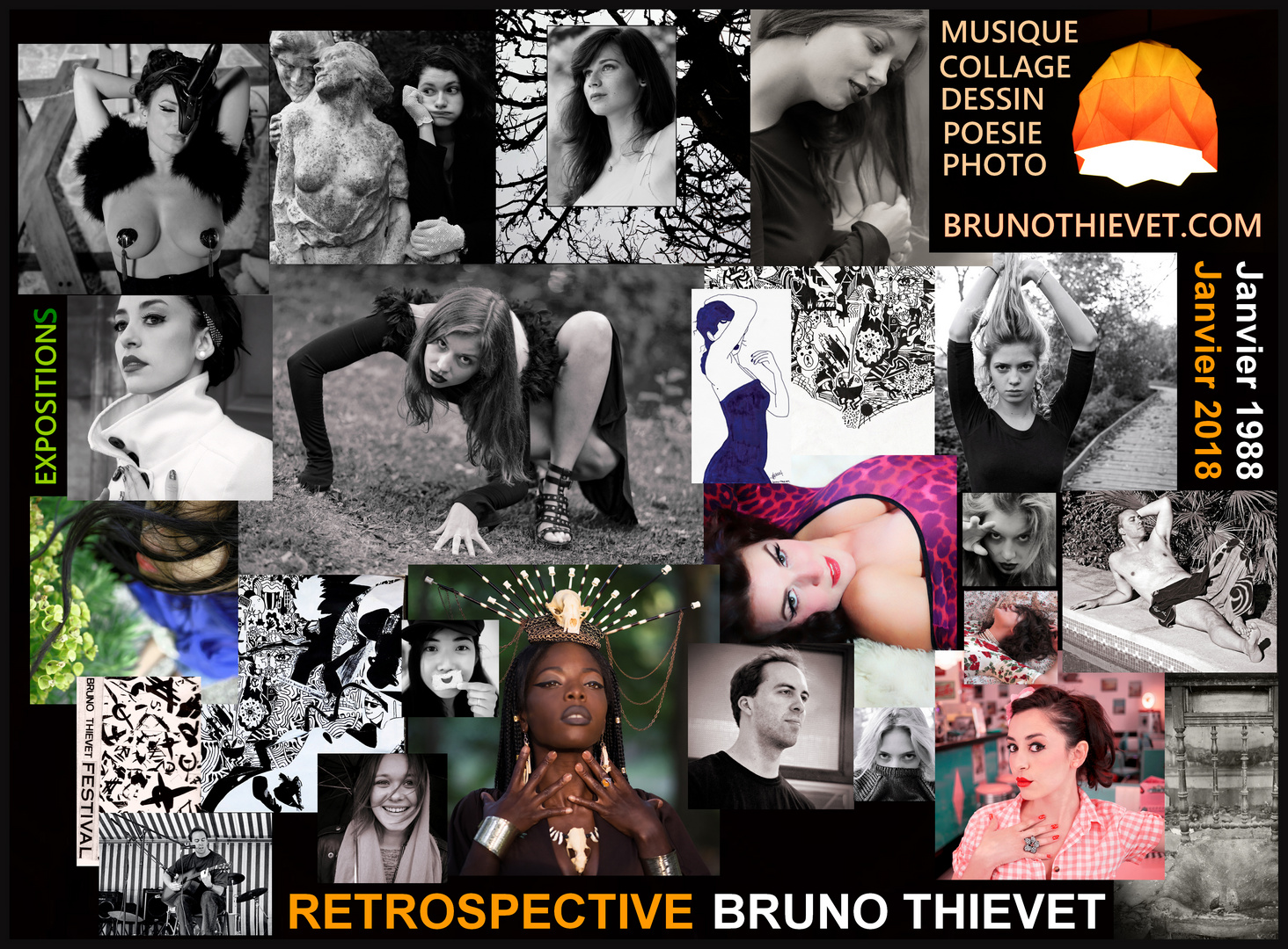 RETROSPECTIVE BRUNO THIEVET photo et image | collage, art, rock Images fotocommunity