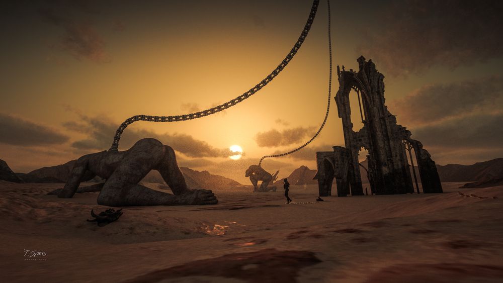 Return of the Giants Foto & Bild | rendering, landschaftsrendering, kunst Bilder auf fotocommunity