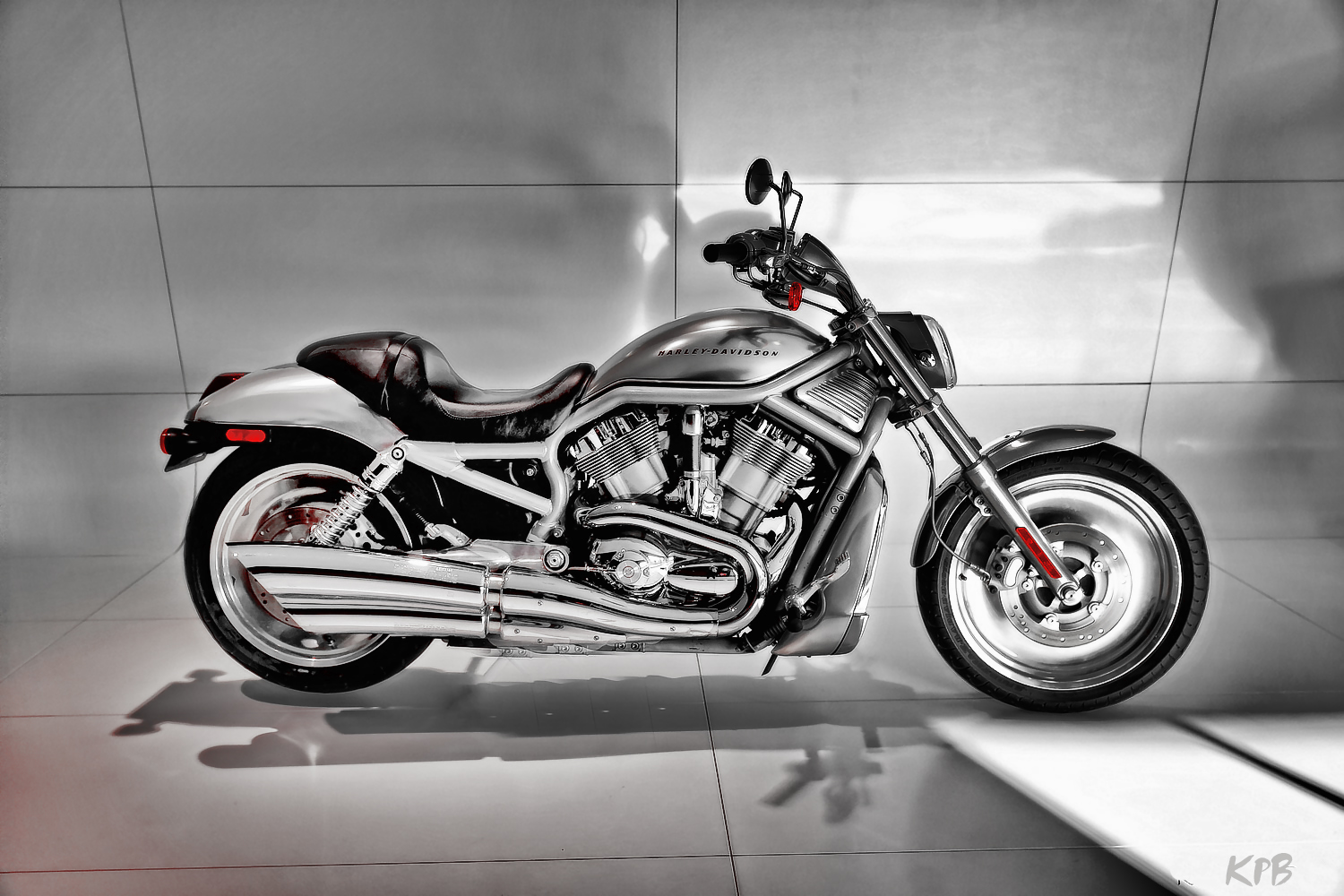 "Revolution" Porsche Harley Foto & Bild | motorrad, digiart, colorkey ...