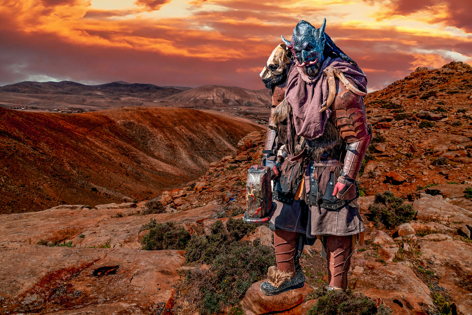 Rezan ist einer der Ork's aus dem Roman und Film "Herr der Ringe" Foto ...