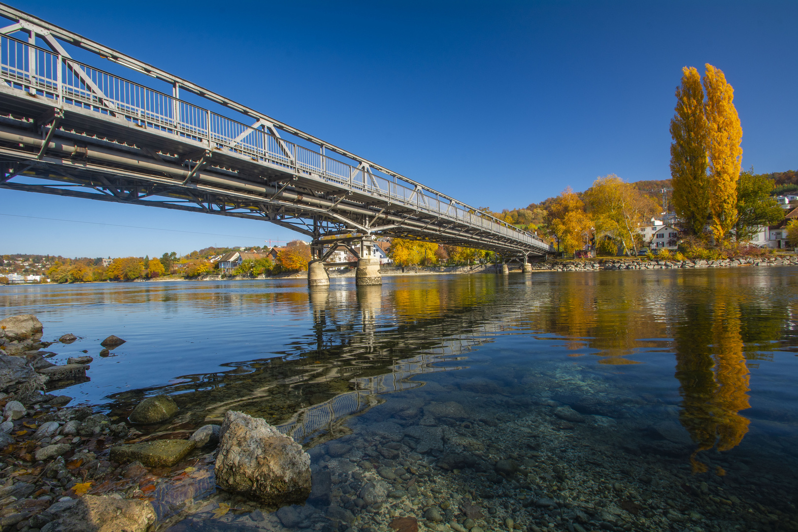 Rheinbrücke Neuhausen - Flurlingen Foto & Bild | landschaft, bach ...