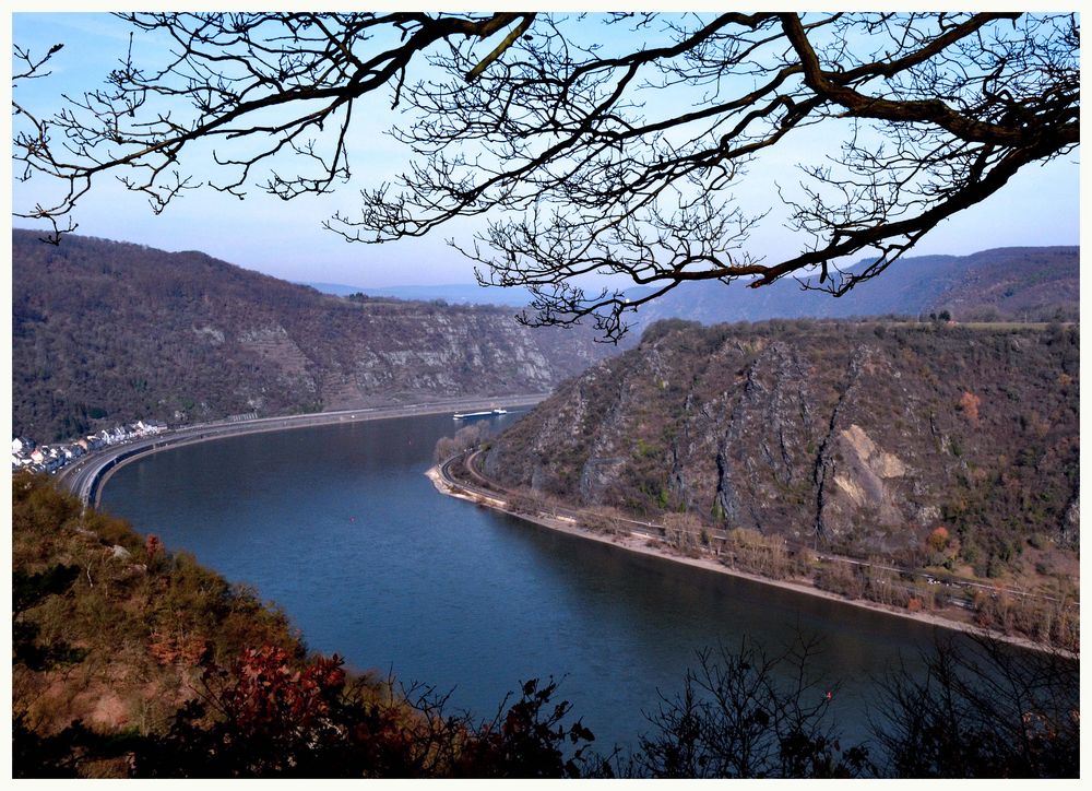Rheinlauf von oben Foto & Bild | deutschland, europe, rheinland-pfalz ...