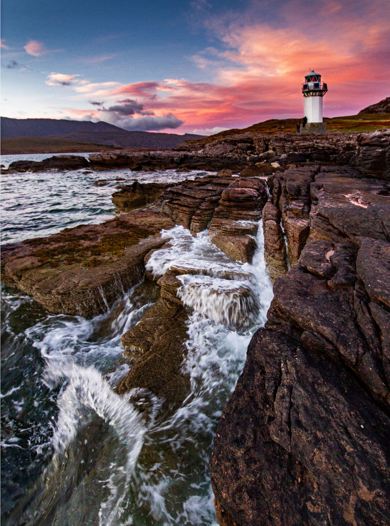 Rhue Lighthouse Foto & Bild | urlaub, fotos, sunset Bilder auf ...