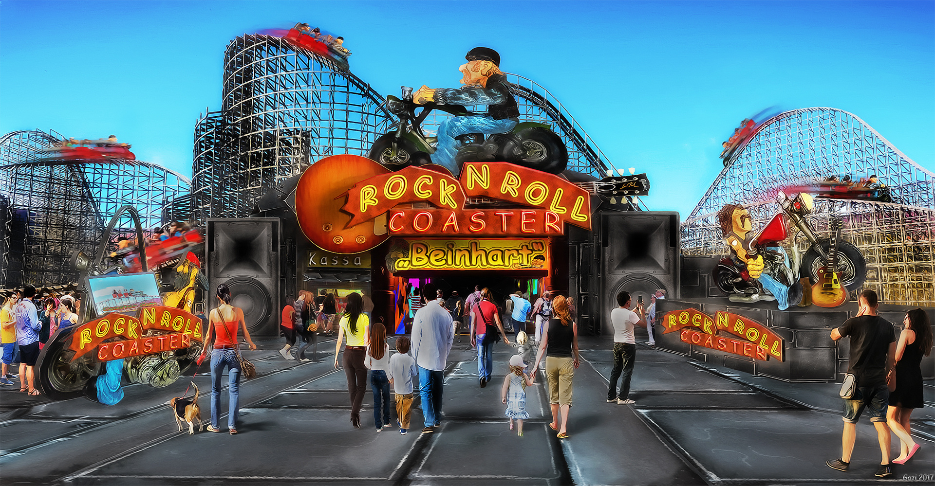 Rock n Roll Coaster Foto & Bild | composing, digiart, challenge Bilder ...