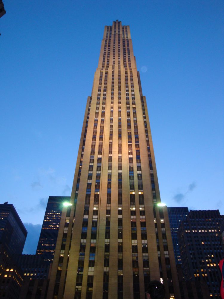 Rockefeller Building Foto & Bild | architektur, architektur bei nacht ...