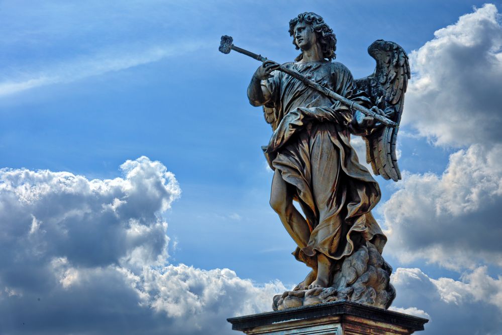 ROM - Der Engel vor der Engelsburg - Foto & Bild | city, italy, world ...