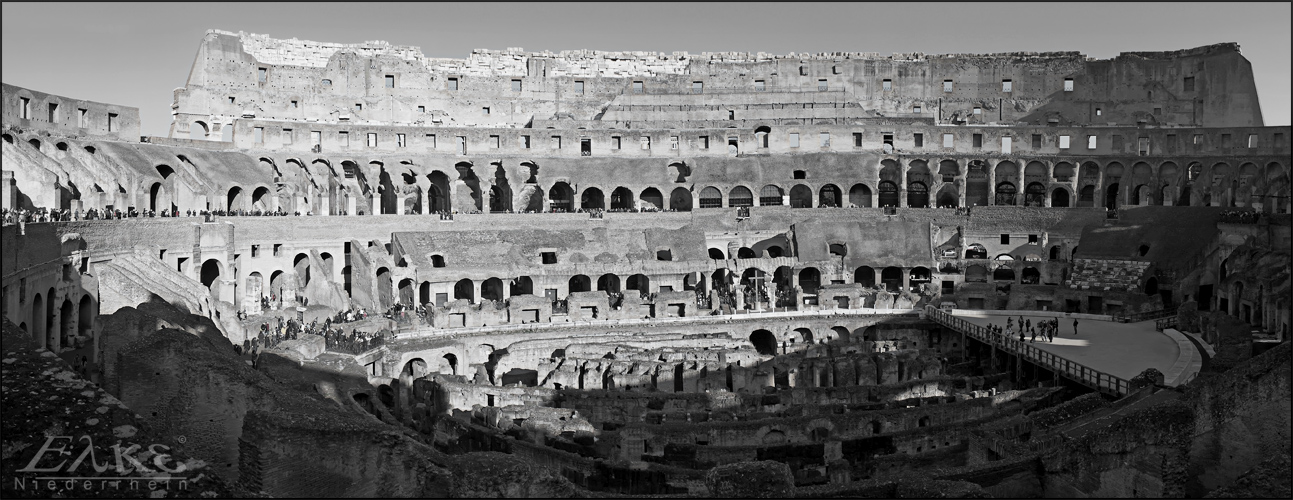 Rom inside - Das Kolosseum Foto & Bild | panorama, techniken, aufnahme ...