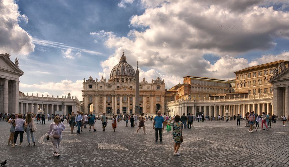 Rom Piazza ST Pietro Foto & Bild | art, wolken, kirchen Bilder auf ...