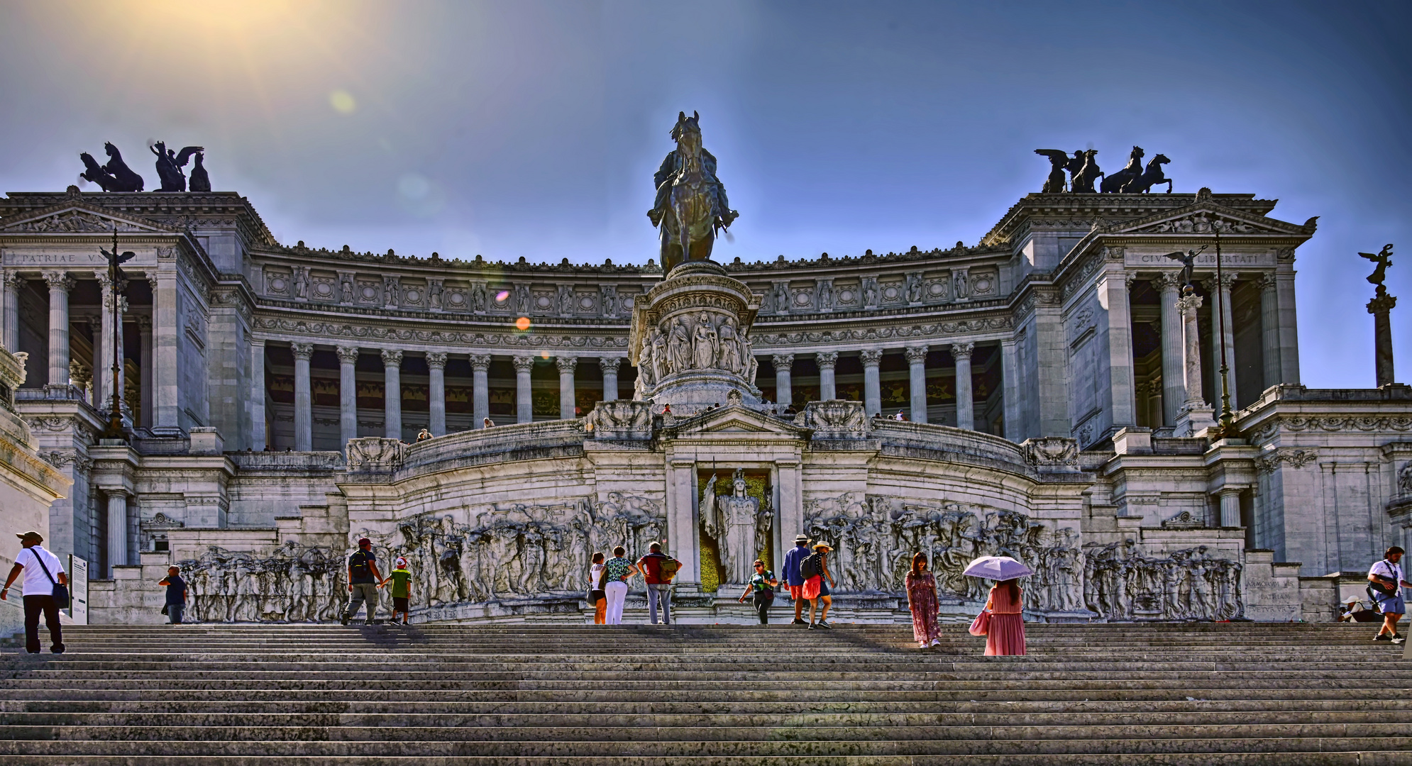 Rom – Piazza Venezia & Monumento Vittorio Emanuele II Foto & Bild ...