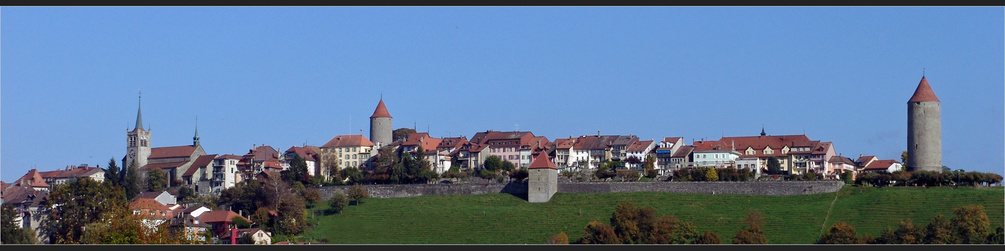 Romont FR - Panorama Foto & Bild | europe, schweiz & liechtenstein, kt ...