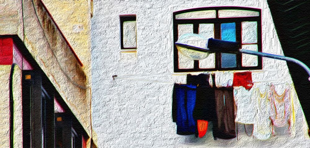 Ropa tendida. Imagen & Foto | fotografía callejera, pared, color Fotos ...