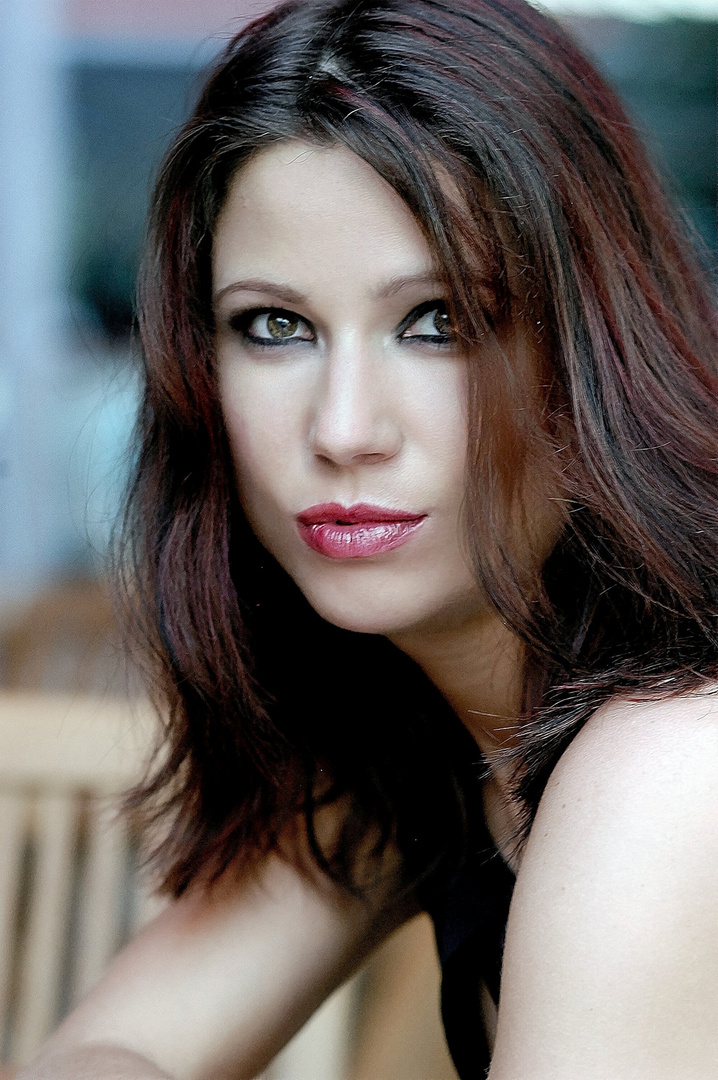 Rote Lippen soll man küssen Foto & Bild | portrait, portrait frauen ...