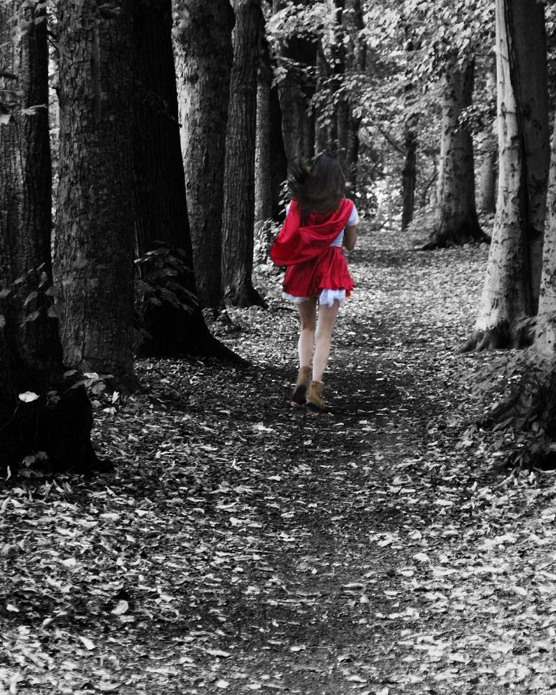 Rotkäppchen allein im Wald..???? Foto & Bild | outdoor, portrait, frauen Bilder auf fotocommunity